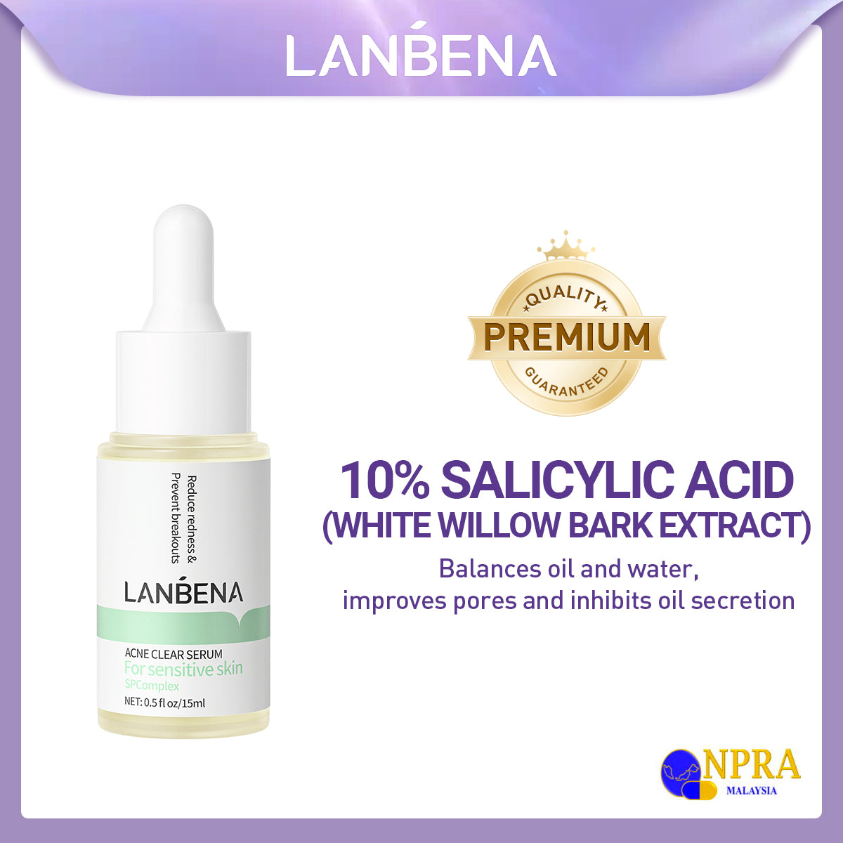 LANBENA Acne Clear Serum (15ml) [NPRA] – LANBENA_MY